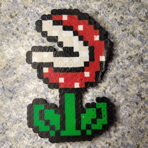 Wall Decor | Mario And Piranha Plant Perler Beads | Poshmark